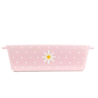 10 Strawberry Street Daisy Polka Dot Loaf Pan, Pink - Bed Bath & Beyond ...
