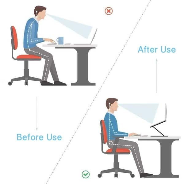 Adjustable Laptop Stand Table/Portable Lap Desk Stand,Foldable Lift ...