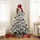 Real Touch™ Elite Pre-Lit Flocked Yukon Pine IPT Artificial Christmas ...