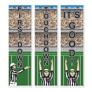 Club Pack of 36 Football Referee Sports Themed Cutout Party Banners 20 ...