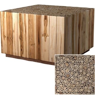 Solid Wood Coffee Table - 27.5" WXD x 18.1"h Center Table for Home ...