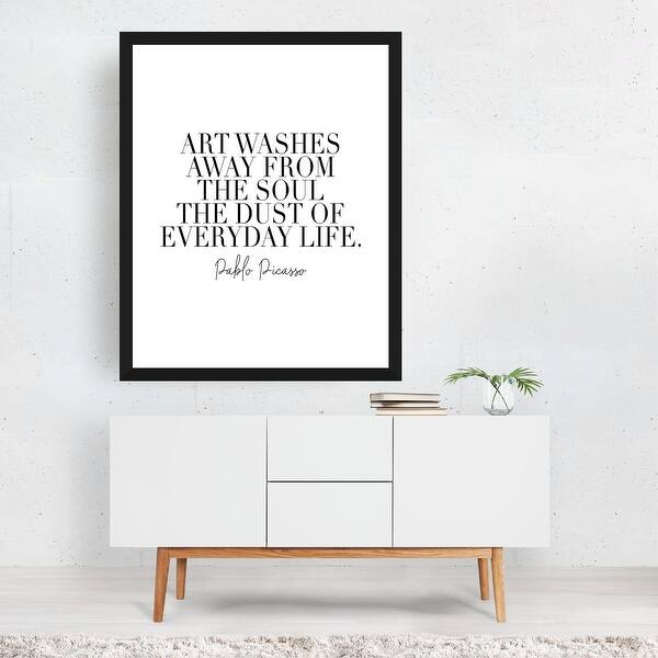 Typography Black White Inspirational Motivational Art Print/Poster ...