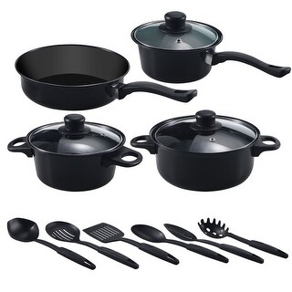 Black 13 Piece Cookware Set - Bed Bath & Beyond - 39716311