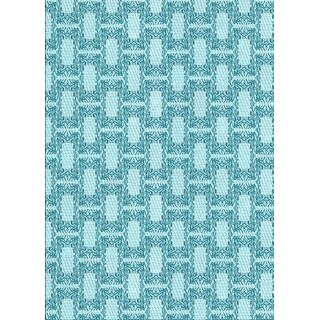 Ahgly Company Machine Washable Transitional Tron Blue Area Rugs - Bed ...
