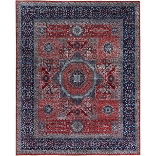 Shahbanu Rugs Carmine Red Hand Knotted 14th Century Mamluk Dynasty ...