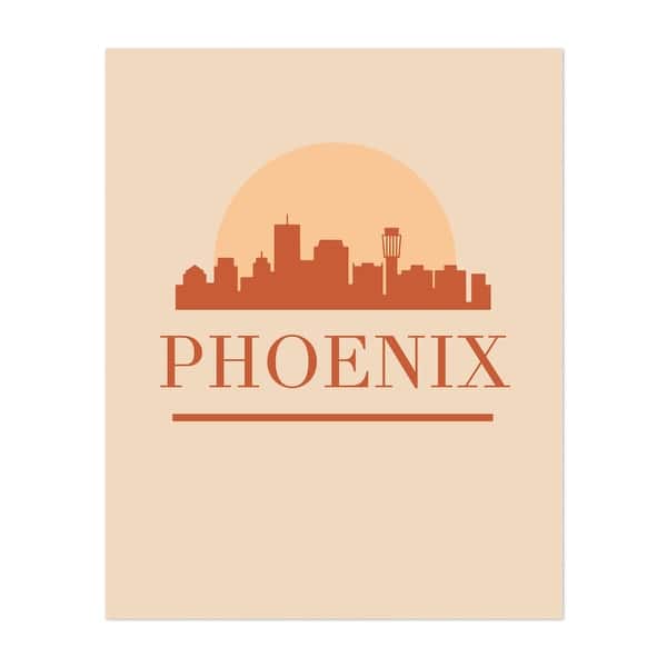 Phoenix Arizona Maps City Cityscape Coordinates Love Art Print/Poster ...