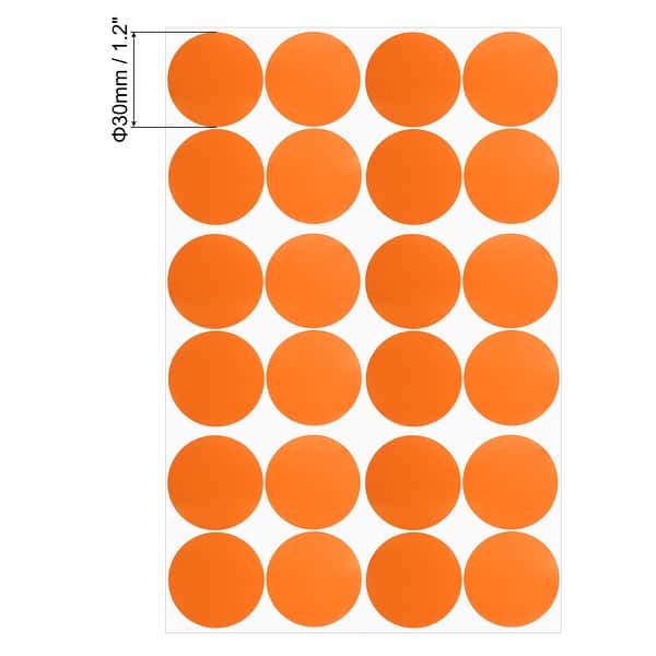 Round Colored Stickers Removable Sticky Writable Circle Coding Labels ...
