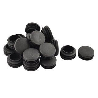 Home Plastic Cylindrical Shaped Furniture Chair Leg Tube Insert Black ...