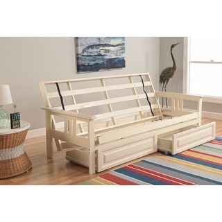 Somette Monterey Futon Frame with Storage Drawers, Mattress Not ...