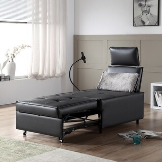 Sofa Bed, Futon Accent Chair, Speaker Chair with USB Port and Phone ...