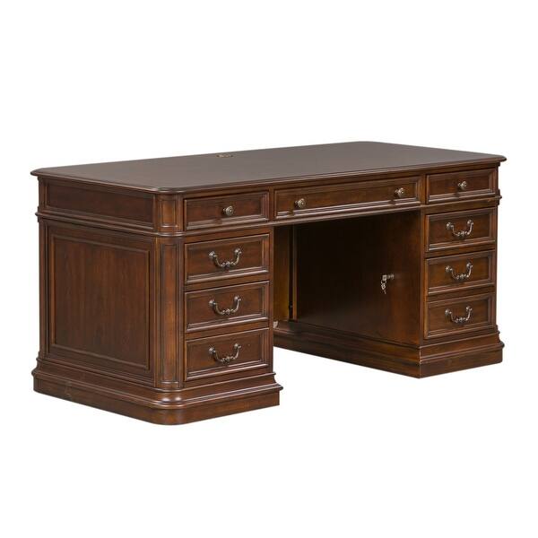 Brayton Manor Cognac Jr Executive Desk - On Sale - Bed Bath & Beyond ...