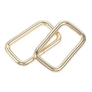 Metal Rectangle Ring Buckles 38x20mm for Bags Belts DIY 20pcs - Gold ...
