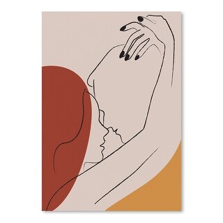Americanflat - Abstract Kiss by Elena David - 16"x20" Poster Art Print ...