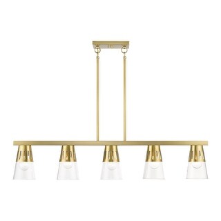 Livex Lighting 56455 Bennington 5 Light 5" Wide Linear Pendant - Bed ...