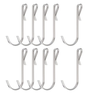 20pcs Stainless Steel J Shaped Hooks, Clip-on Hook Wire Rack Hook ...