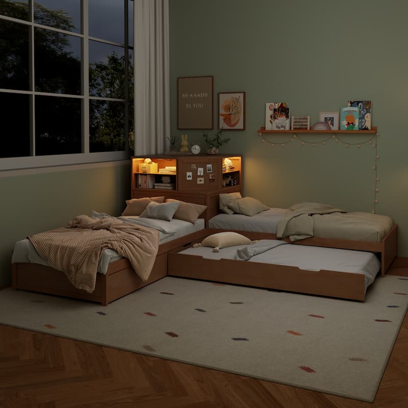 bed built in floor