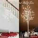Set of 3 Lighted Birch Tree 4FT 5FT and 6FT, LED Artificial Tree with ...