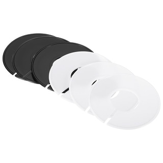 Clothes Divider, Clothing Rack Size Dividers Round Separator - Black ...
