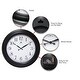 Classic Black Large Wall Clock 24 inch by Infinity Instruments - 24 x 2 ...