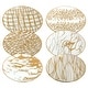 Certified International Matrix Gold Plated 6" Luncheon/Canape Plates ...