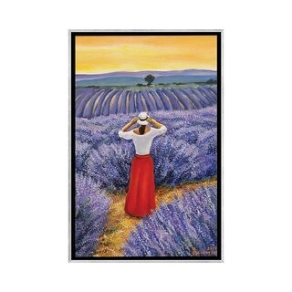 iCanvas "Lavender Flowers" by Nikola Golubovski Framed - Bed Bath ...