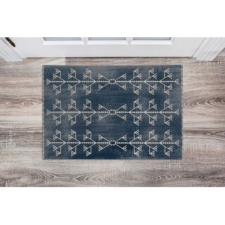 LUCY NAVY Doormat By Kavka Designs - Bed Bath & Beyond - 35365842