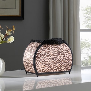 ANIMAL PRINT PURSE w/ BLACK FAUX HANDLE TABLE LAMP - Bed Bath & Beyond ...