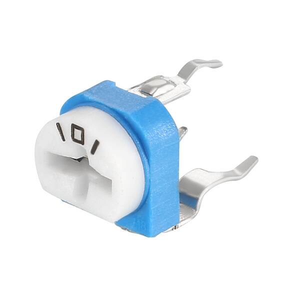 20 Pcs 100R Ohm Variable Resistors Top Adjustable Potentiometer - Blue ...