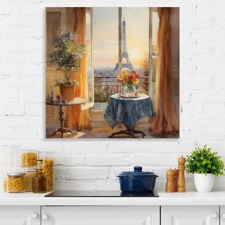 Designart "Stunning Views Of Eiffel Tower I" City Paris Wall Art For ...