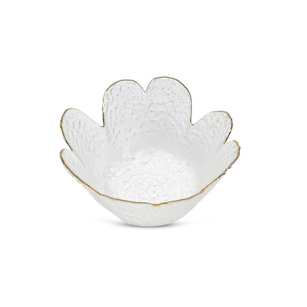 Flower Shaped Bowl With Gold Rim - Bed Bath & Beyond - 39744900