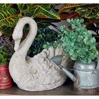 Gray Polystone Bird Decorative Garden Sculpture - Bed Bath & Beyond ...