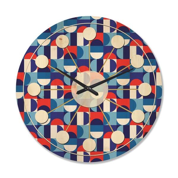 polka dot clock
