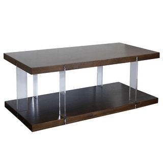 Austin Coffee Table - Two Tier - Chestnut Brown Finish - Bed Bath & Beyond - 39385117