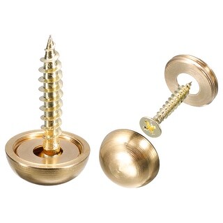 4Pcs 15mm Decorative Screws with Caps Mirror Screws for Mirrors Tables ...
