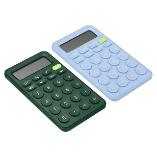 Desk Basic Cute Calculator 2pcs Calculators Battery Powered 12 Digit ...