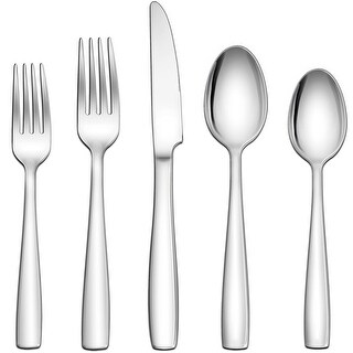 18/10 Stainless Steel Silverware Set, 60-Piece Fancy Flatware Cutlery ...