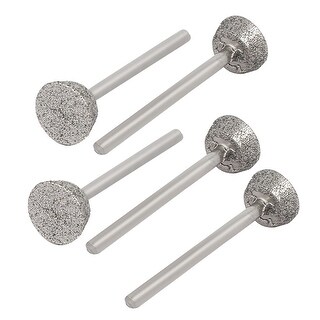 3mmx12mm Diamond Coated Inverted Cone Mounted Points Grinding Bits 5pcs ...