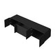 Tv Console With Mid Century Unique Spiral Wave Design With Storage ...
