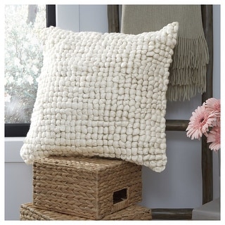 Signature Design by Ashley Aavie White Pillow (Set of 4) - Bed Bath ...