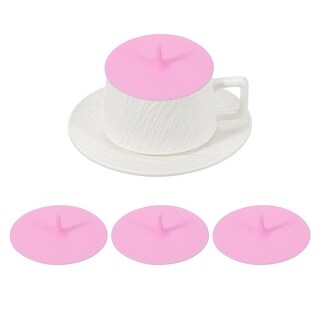 Silicone Cup Covers, Teardrop Universal Cup Lids Reusable Drinking Hot ...
