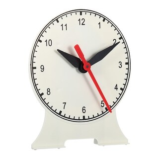 5.5" x 4.7" Teaching Clock Learning Time 12 Hour 3 Pointers Geared ...