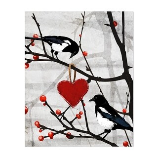 Two for Joy Illustrations Animals Bird Birds Heart Art Print/Poster ...