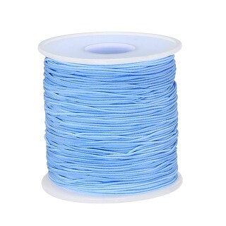 Elastic Cord Stretchy String 0.8mm 109 Yards Light Blue for Crafts ...