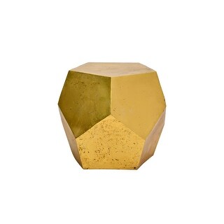 Diamond Decor Stool Gold Leaf - Bed Bath & Beyond - 30722902
