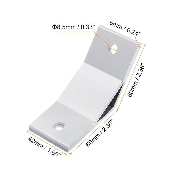 2Pcs 135 Degree Angle Aluminum Profile Corner Brackets 4545/5050 Series ...