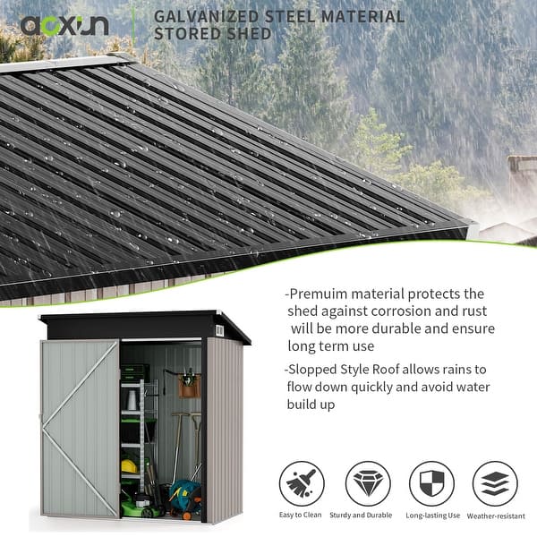 Aoxun 3x 5FT Outdoor Storage Sheds - 3*5FT - On Sale - Bed Bath ...
