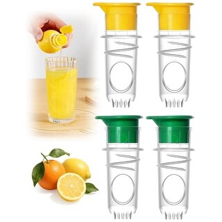 Lemon Squeezer Screw-Top, 4PCS Manual Juicer with Filter - Bed Bath ...