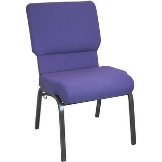 35” Purple and Black Stackable Sanctuary Chair - Bed Bath & Beyond ...