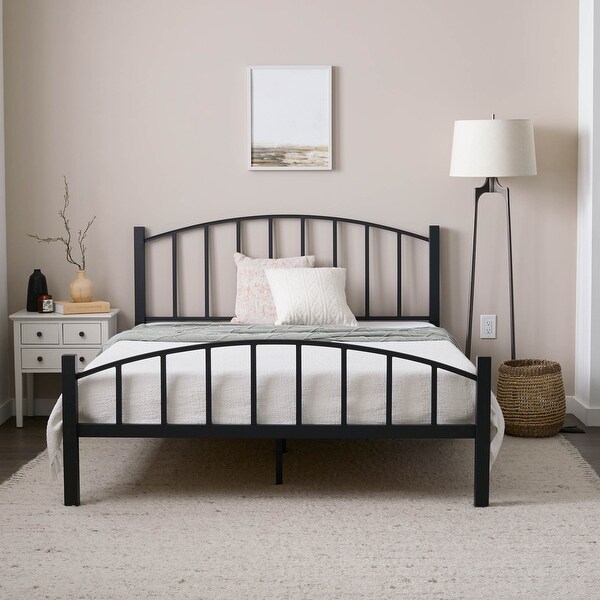 Brookside Tiffany Metal Platform Bed with Arching Headboard On Sale Bed Bath Beyond 39866434