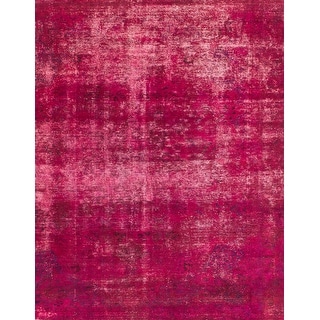Ahgly Company Machine Washable Abstract Hot Deep Pink Area Rugs - Bed ...